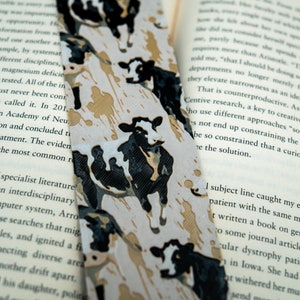 Cow Pattern Bookmark, Farm Animal Bookmark, Cow Print Bookmark, Cow ...