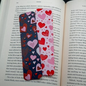 Valentines Day Bookmarks Combo Pack, Pink Hearts Bookmark, 3d Heart ...