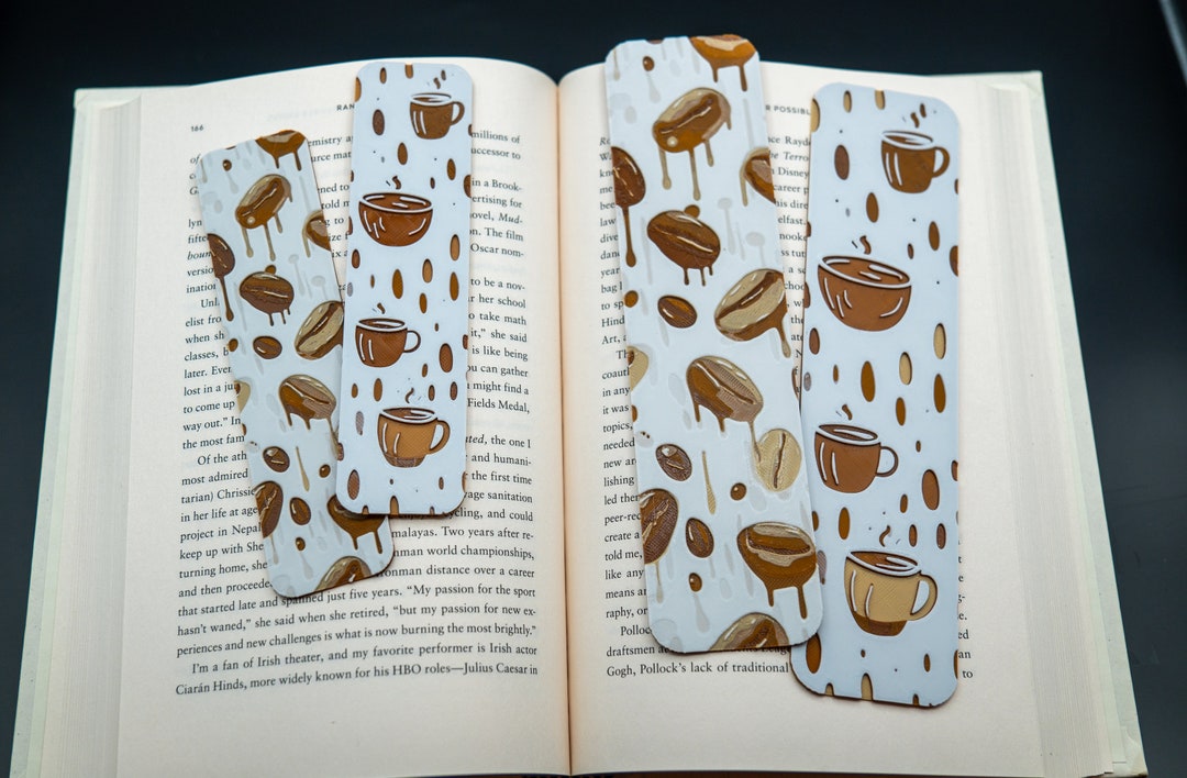 Coffee Bookmarks Combo, Coffee Bookmarks, Coffee Bean Bookmark, Coffee ...
