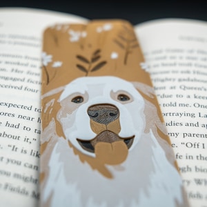 Golden Retriever Dog Bookmark, Dog Bookmark, Puppy Bookmark, Dog Themed ...