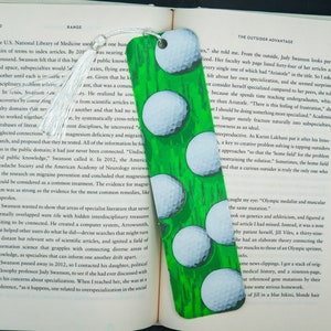 Golf Ball Bookmark, Golf Themed Bookmark, Golf Bookmark, Golfer Gift ...