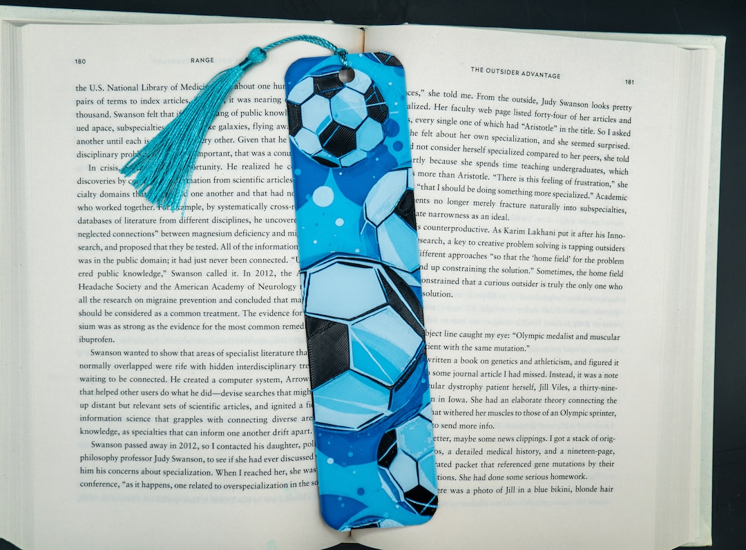 Soccer Bookmark, Soccer Ball Bookmark, Futbol Bookmark, Soccer Player ...