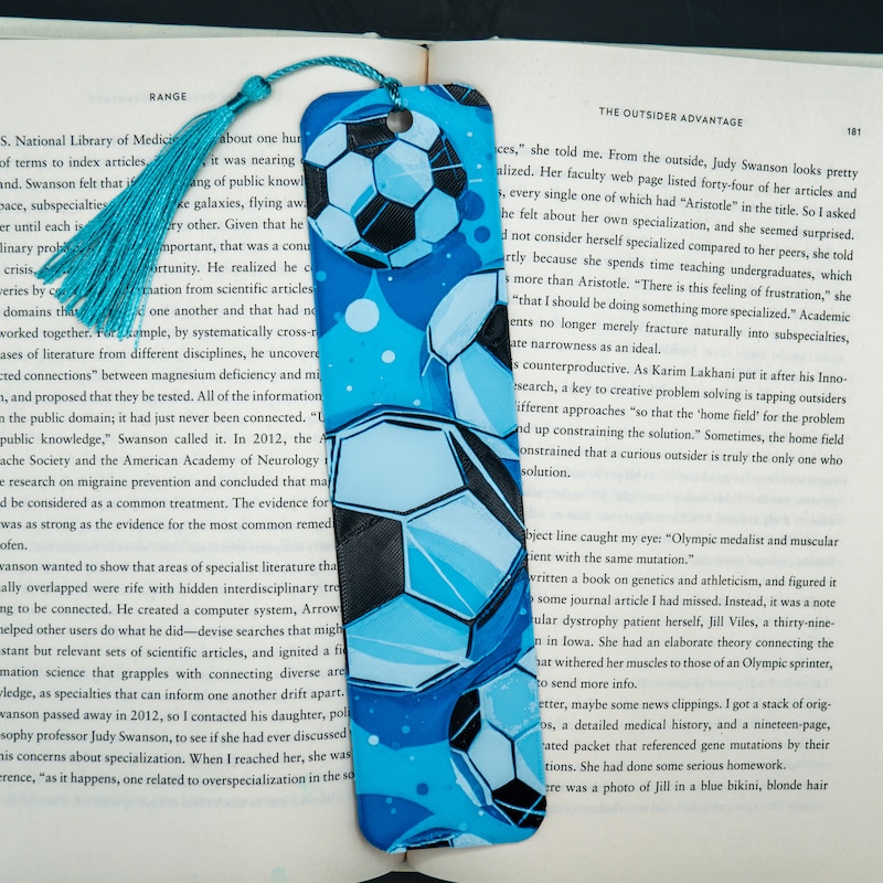Soccer Bookmark - Etsy