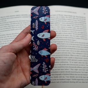 Fish Bookmark, Nature Themed Bookmark, Cute Fish Bookmark, Fisherman ...