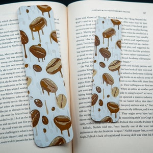 Coffee Beans Bookmark, Coffee Bookmark, Coffee Themed Bookmark, Coffee ...