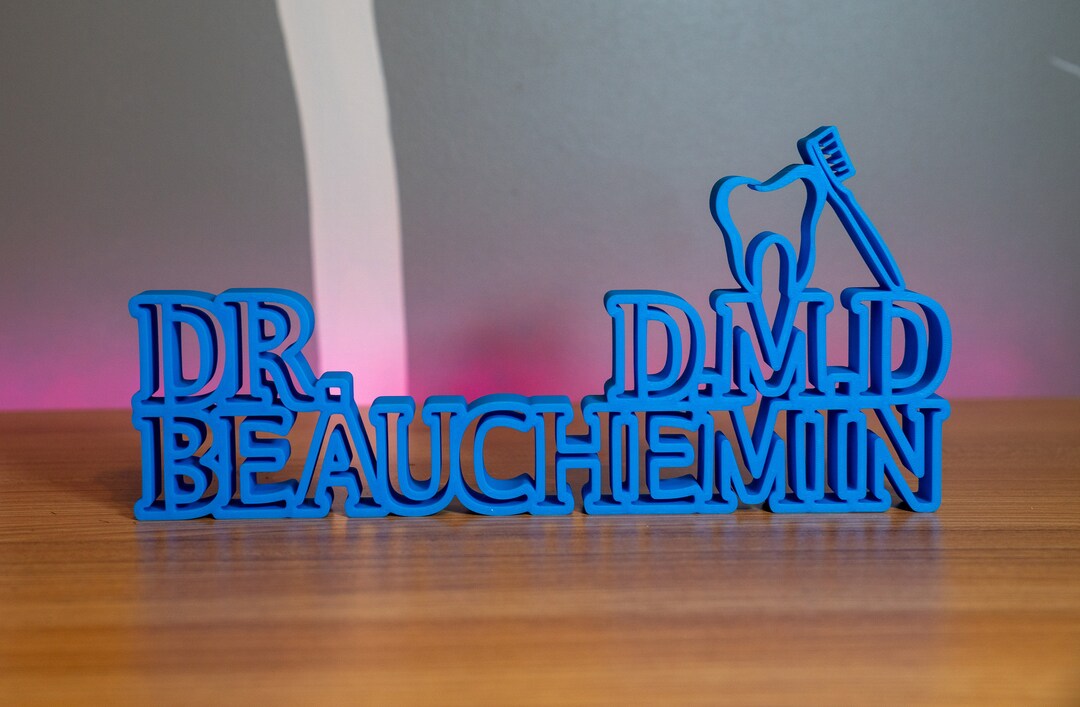 Dentist Name Plate, Dentist Gift, New Dentist Gift, Dentist Desk Name ...