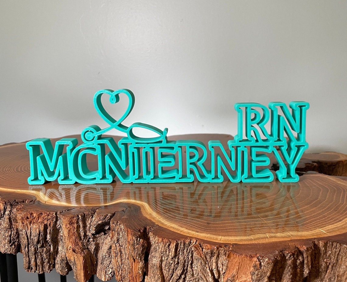 Nurse Name Plate, Nurse Name Sign, Nurses Week Gift, New Nurse Gift ...