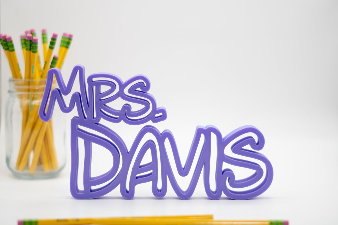 Custom Teacher T Custom Teacher Name Sign English Teacher T Purple Teacher T Desk Name