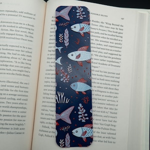 Fish Bookmark, Nature Themed Bookmark, Cute Fish Bookmark, Fisherman ...