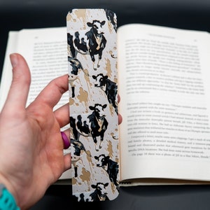 Cow Pattern Bookmark, Farm Animal Bookmark, Cow Print Bookmark, Cow ...