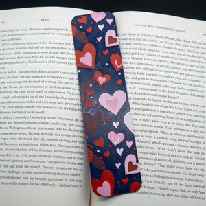 Valentines Day Bookmarks Combo Pack, Pink Hearts Bookmark, 3d Heart ...