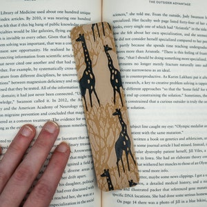 Giraffe Bookmark, Sahara Bookmark, Animal Print Bookmark, Giraffe Gift ...