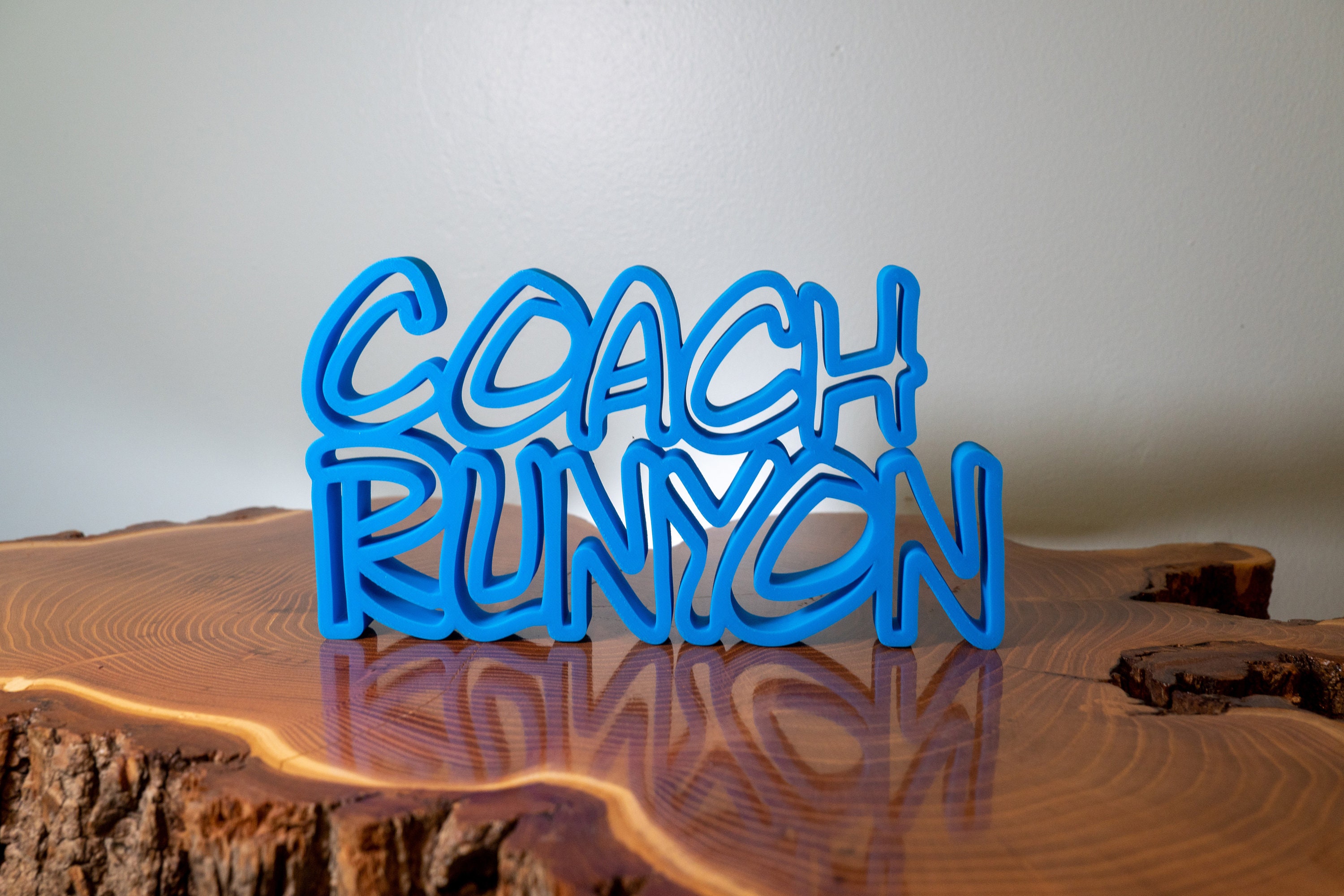 Coach Name Plate Coach Name Sign Soccer Coach Gift Pink - Etsy