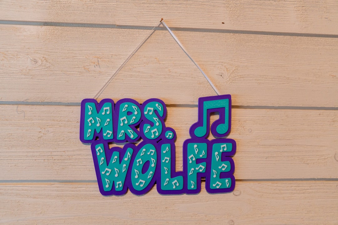 Music Teacher Gift - Teacher Door Sign - Piano Teacher Gift - Music ...