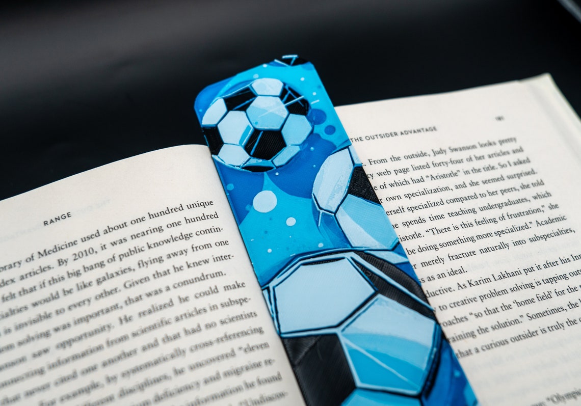 Soccer Bookmark, Soccer Ball Bookmark, Futbol Bookmark, Soccer Player ...