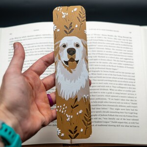 Golden Retriever Dog Bookmark, Dog Bookmark, Puppy Bookmark, Dog Themed ...