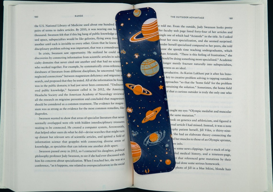 Space Bookmark, Outer Space Bookmark, Planets Bookmark, Space Themed ...