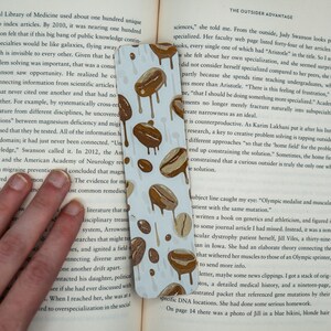 Coffee Beans Bookmark, Coffee Bookmark, Coffee Themed Bookmark, Coffee ...