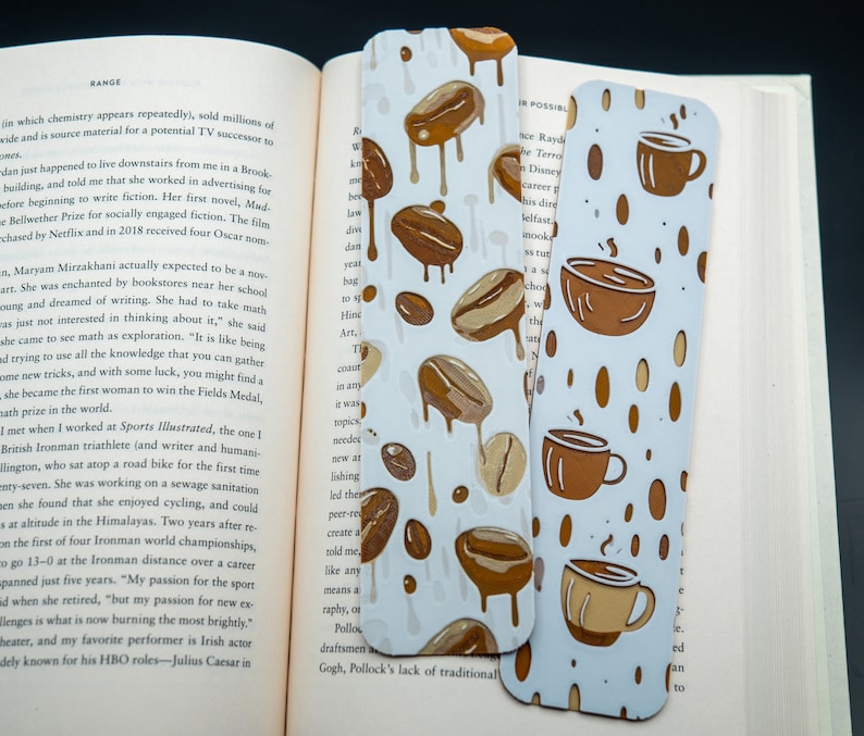 Coffee Bookmarks Combo, Coffee Bookmarks, Coffee Bean Bookmark, Coffee ...