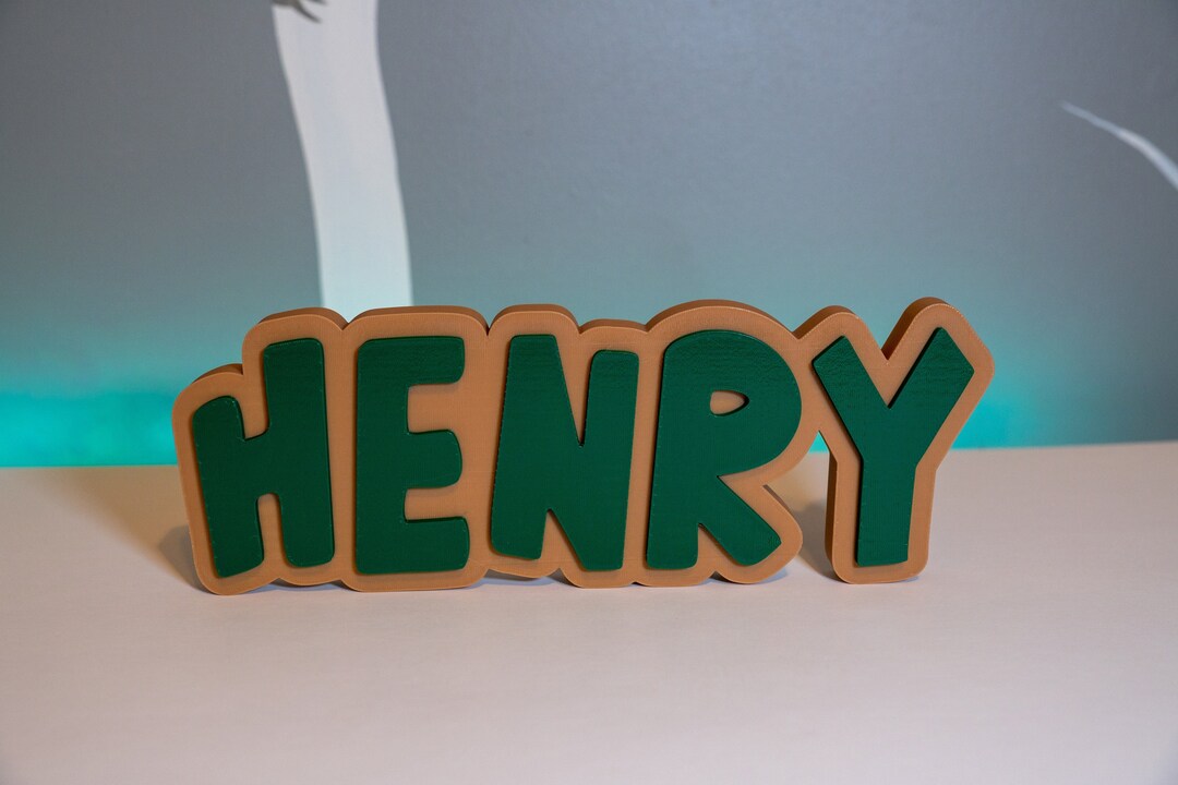Custom 3D Name Plate - Multicolor 3D Name Sign - Name Plate - Desk Name ...