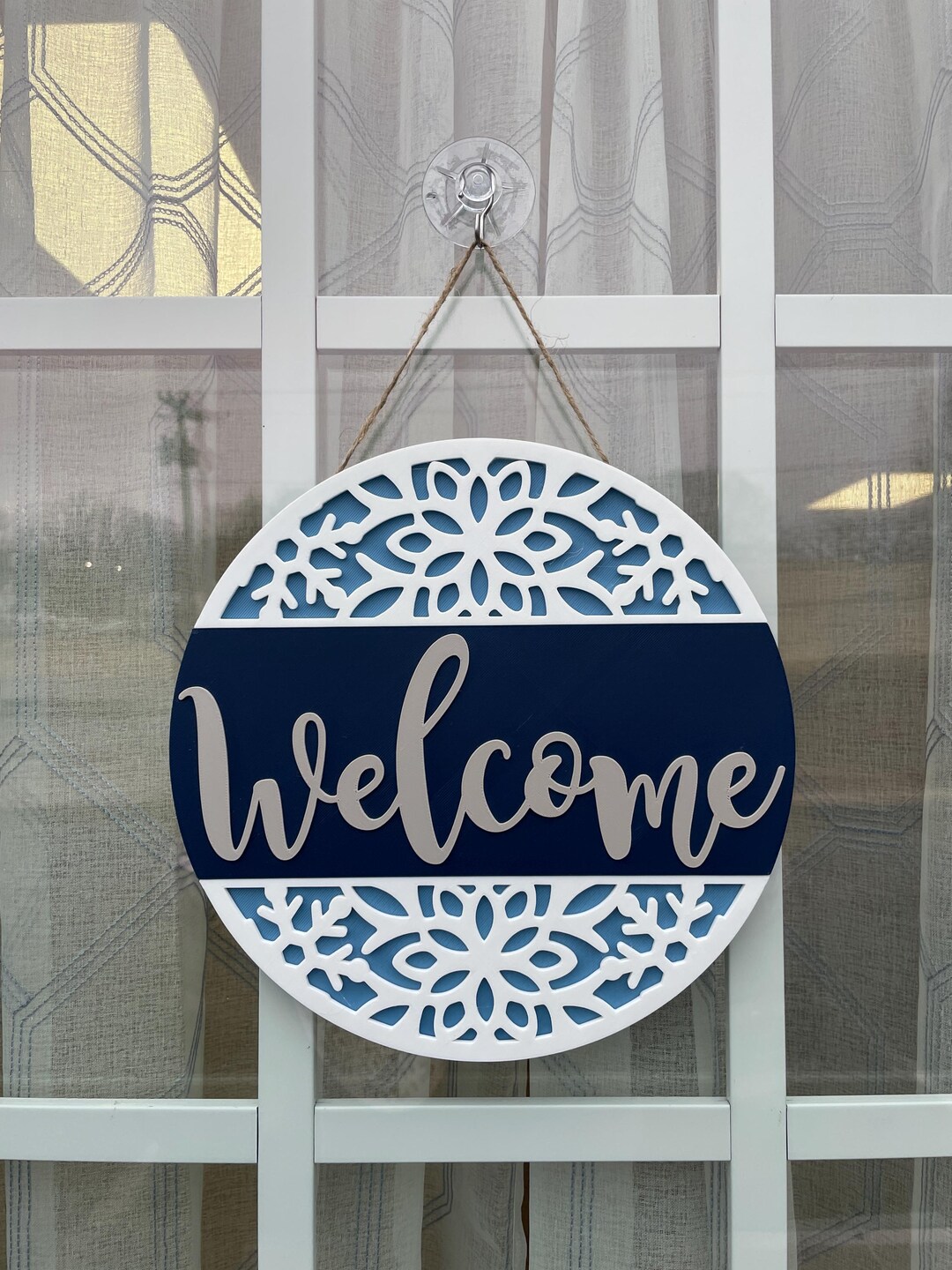 Hanging Welcome Door Sign - Classroom Door Welcome Sign - Winter Door ...
