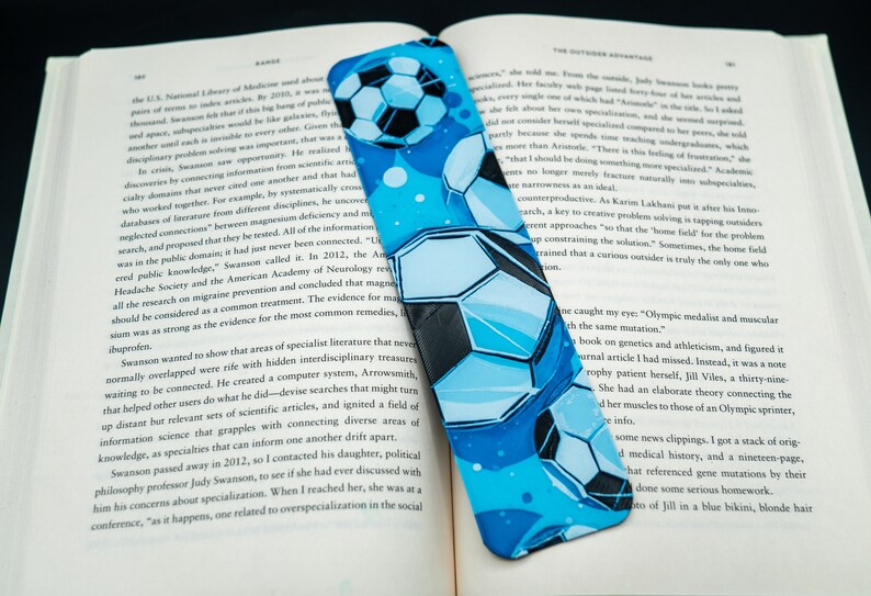 Soccer Bookmark, Soccer Ball Bookmark, Futbol Bookmark, Soccer Player ...