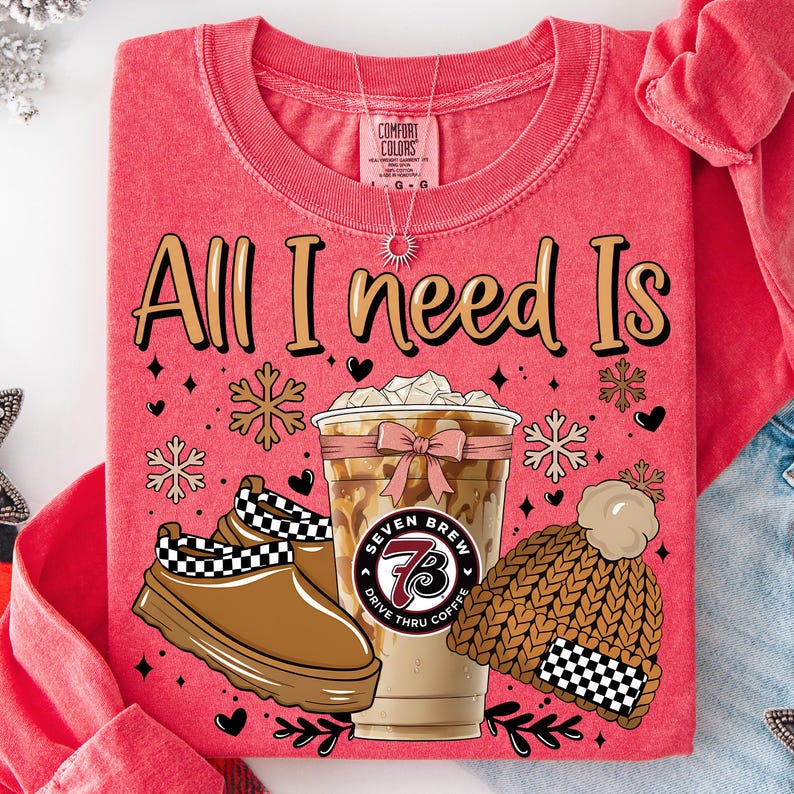 All I Need is 7 Brew Coffee PNG, Cozy Winter Coffee Lover Png, Iced ...