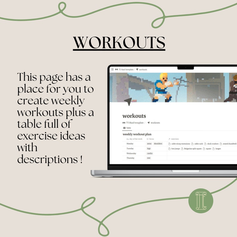 75 Hard Notion Template 75 Hard Challenge Personal Planner Etsy Espa a
