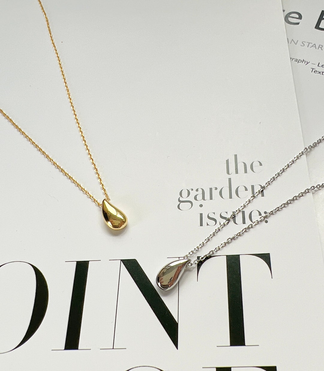 Dainty 925 Sterling Silver Small Fresh Water Drop Necklace, Elegant ...