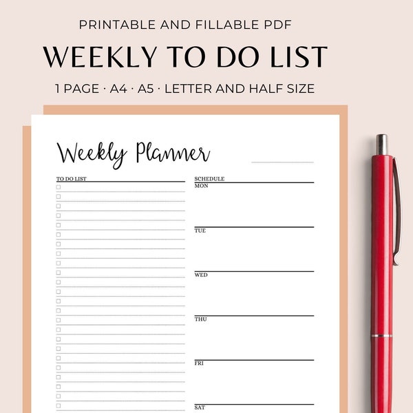 To Do List Printable to Do Printable Planner to Do List - Etsy Canada