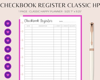 Checkbook Cover Printable - Etsy