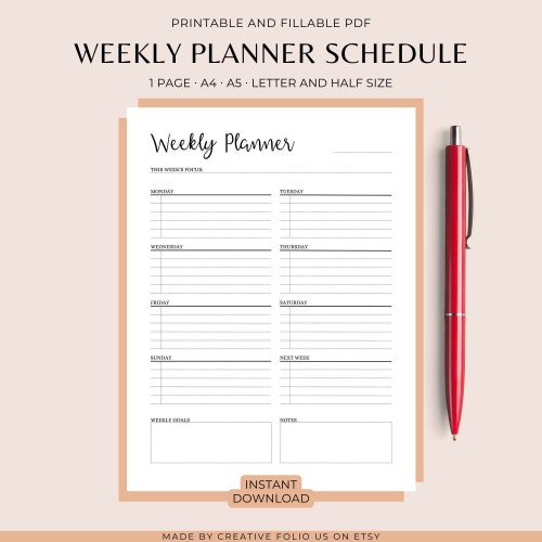 Monthly Planner Printable A5/a4/half Letter/letter Size 2022 - Etsy
