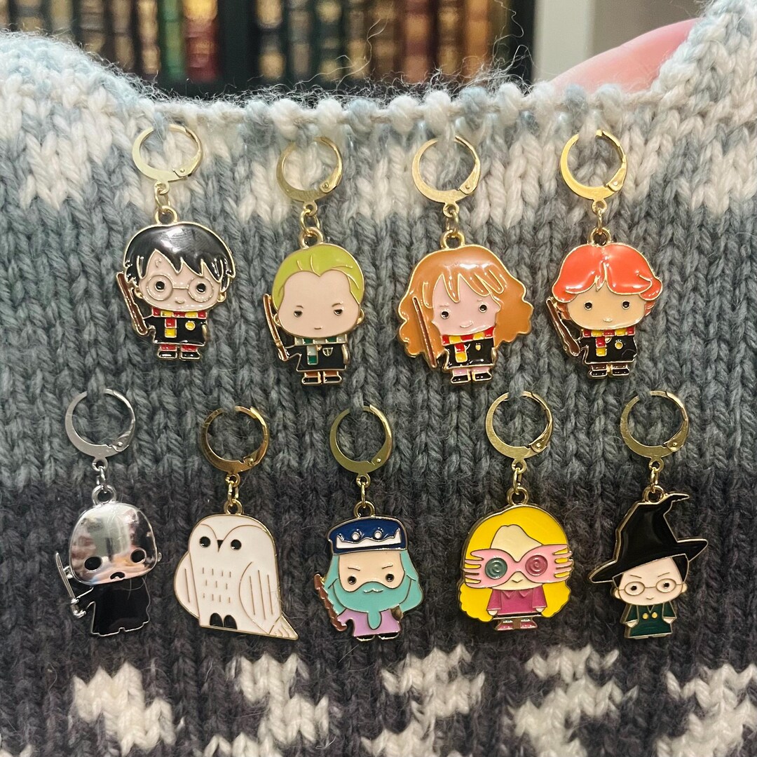 Chibi Wizards Stitch Marker - Etsy