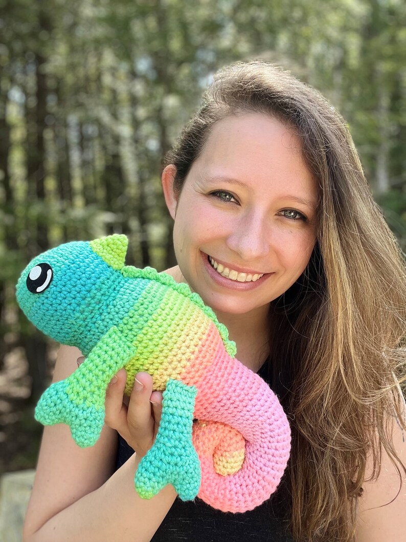 CROCHET PATTERN: Nacho the Chameleon - Etsy