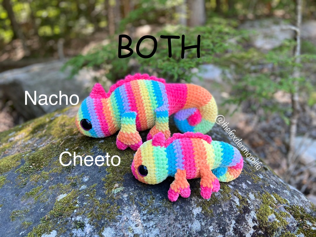 CROCHET PATTERN: BOTH Nacho and Cheeto the Chameleon - Etsy