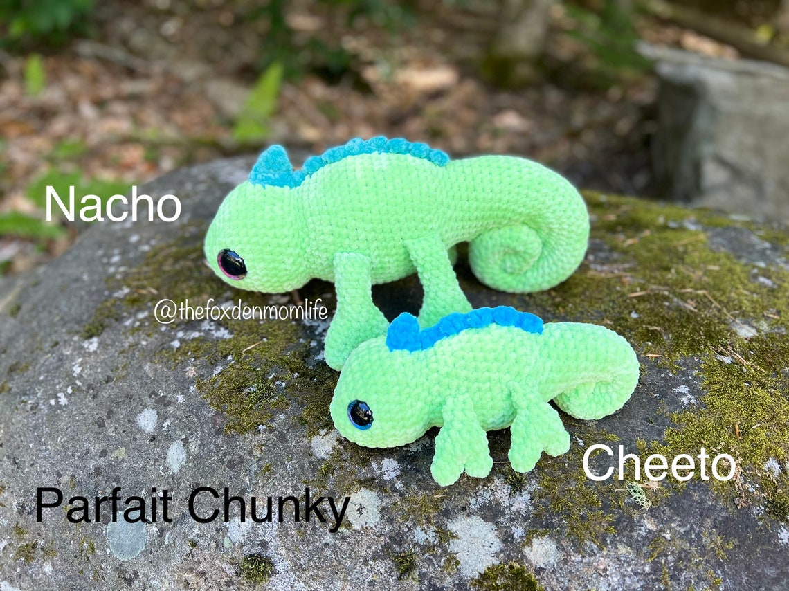 CROCHET PATTERN: BOTH Nacho and Cheeto the Chameleon - Etsy