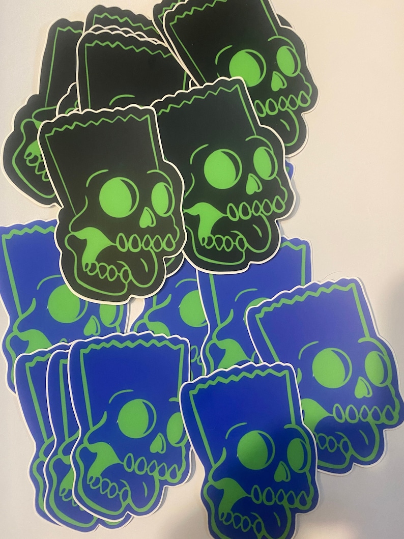 Bart Simpson Head Decal Sticker Gift for Simpsons Fan - Etsy