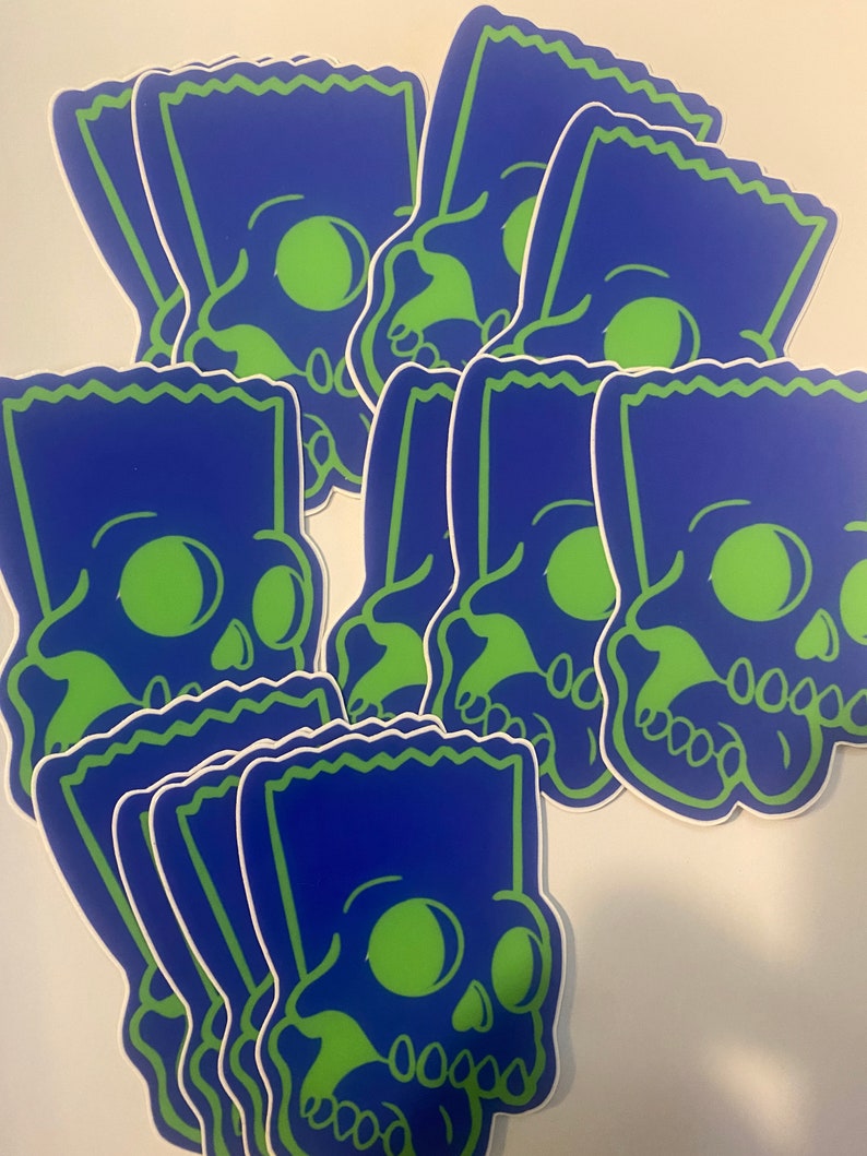 Bart Simpson Head Decal Sticker Gift for Simpsons Fan - Etsy