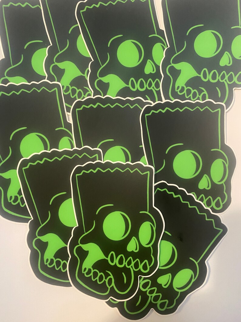 Bart Simpson Head Decal Sticker Gift for Simpsons Fan - Etsy