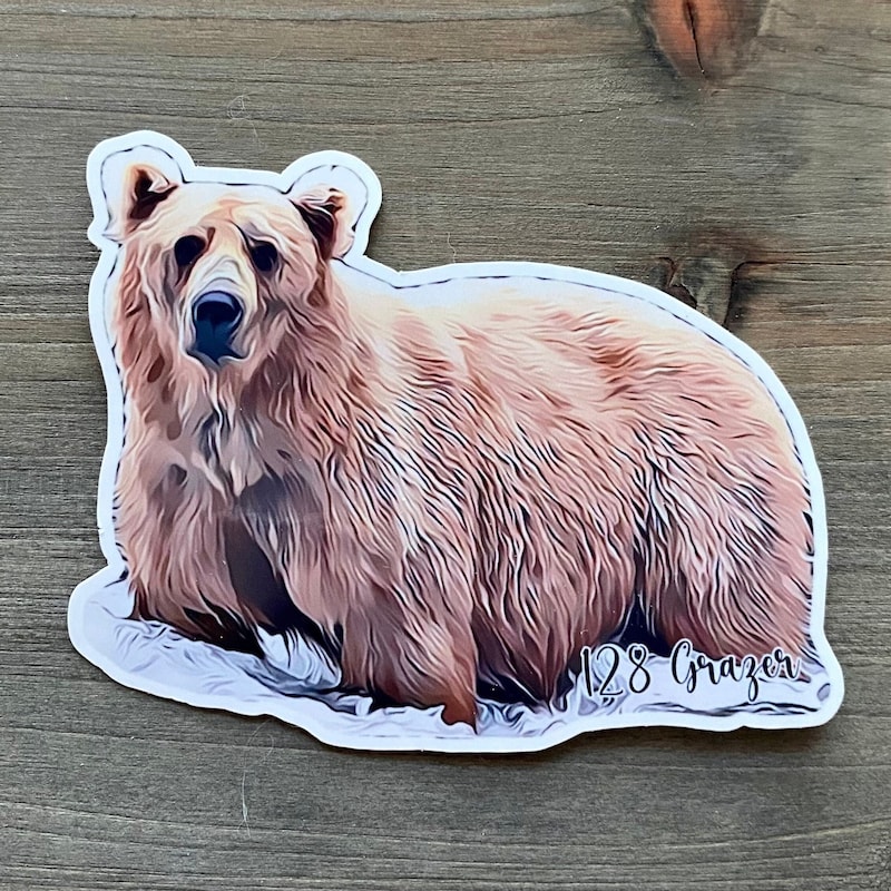 Katmai Bear Stickers - Etsy