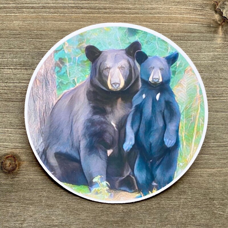 Black Bear Stickers - Etsy