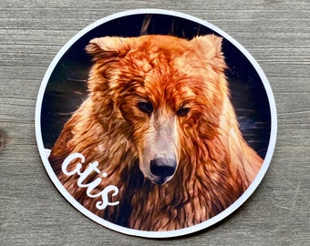 Otis Bear Sticker - Etsy