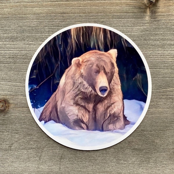 Otis Bear Sticker - Etsy