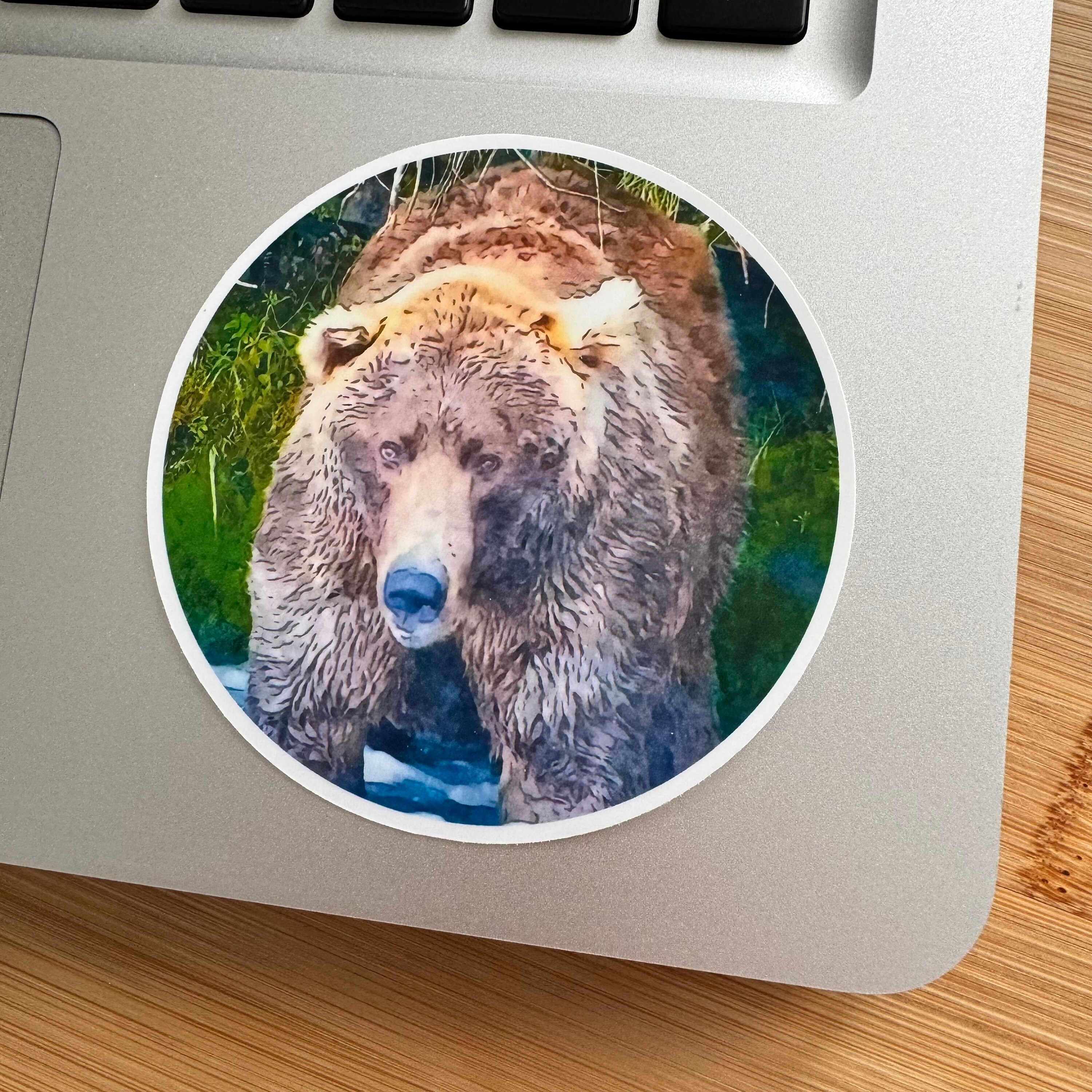 STC-056 Bear "480 Otis" Sticker, Fat Bear Week, Katmai National Park ...