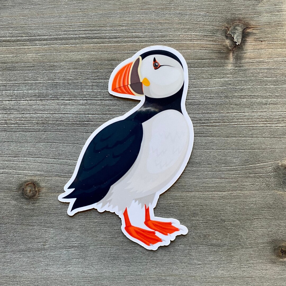 STC-157 Puffin Sticker Alaska Puffin Sticker Alaska Bird - Etsy