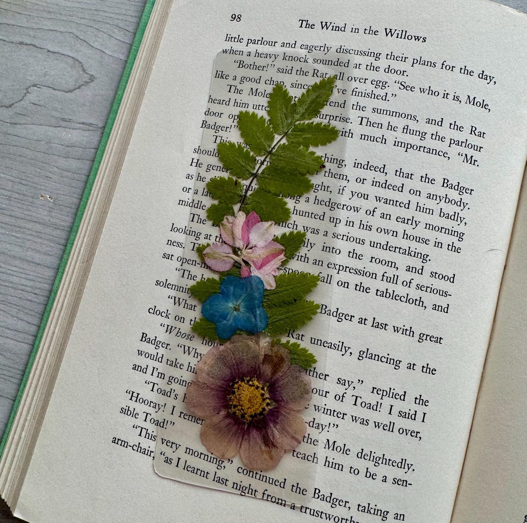 STC-BM8 Pressed Flower Bookmark, Alaska Wildflowers, Real Dried Flowers ...