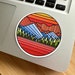 STC-074 Abstract Mountain Scene Sticker Adventure Sticker - Etsy