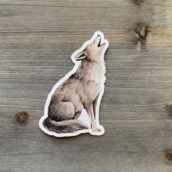 STC-022 Alaska Gray Wolf Sticker Howling Wolf Sticker Canis - Etsy