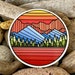 STC-074 Abstract Mountain Scene Sticker Adventure Sticker - Etsy