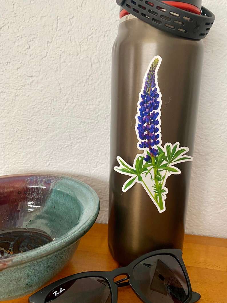 STC-080 Lupine Flower Sticker, Wild Alaska Lupine, Lupine Blossoms ...